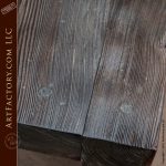 Round Castle Dining Table: Knights Templar Hand Carved Wood Chairs