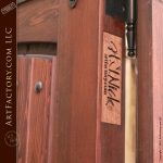 Wooden Castle Gate: With Speakeasy And Hand Forged Hardware