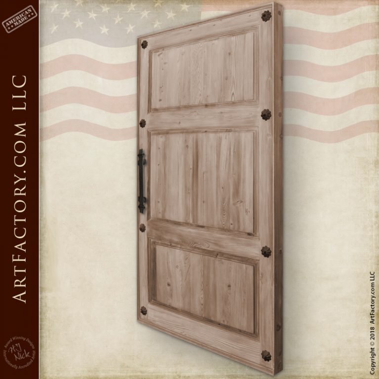 3 Panel Wood Door: Handmade By Master Craftsmen To Fine Art Quality