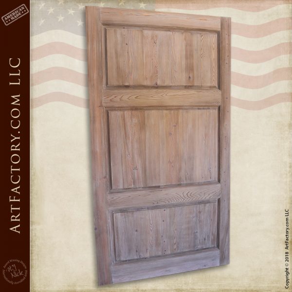 3 Panel Wood Door: Handmade By Master Craftsmen To Fine Art Quality