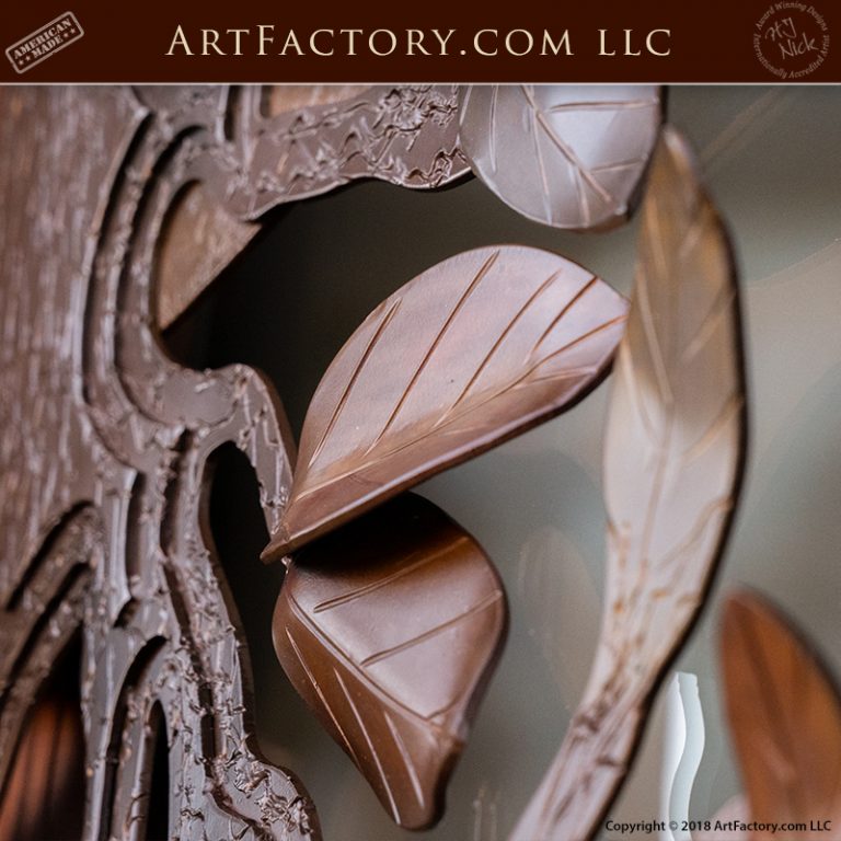 Decorative Overlay Window Set: Hand Forged Tree Of Life Design