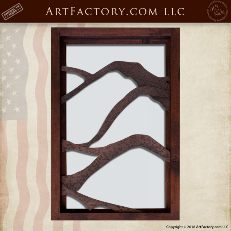Decorative Overlay Window Set: Hand Forged Tree Of Life Design