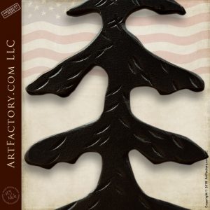 Pine Tree Door Handles: Blacksmith Hand Forged Custom Hardware