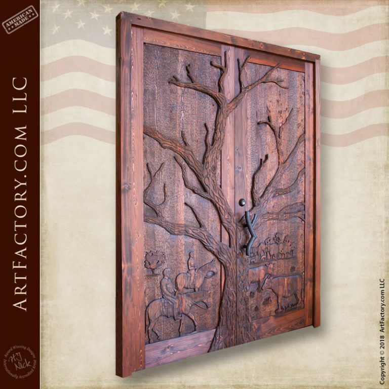 Old West Saloon Door: Custom Handmade From Genuine Solid Wood