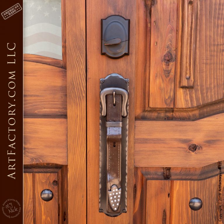 Western Grand Entrance Door: Master Hand Carved Custom Design