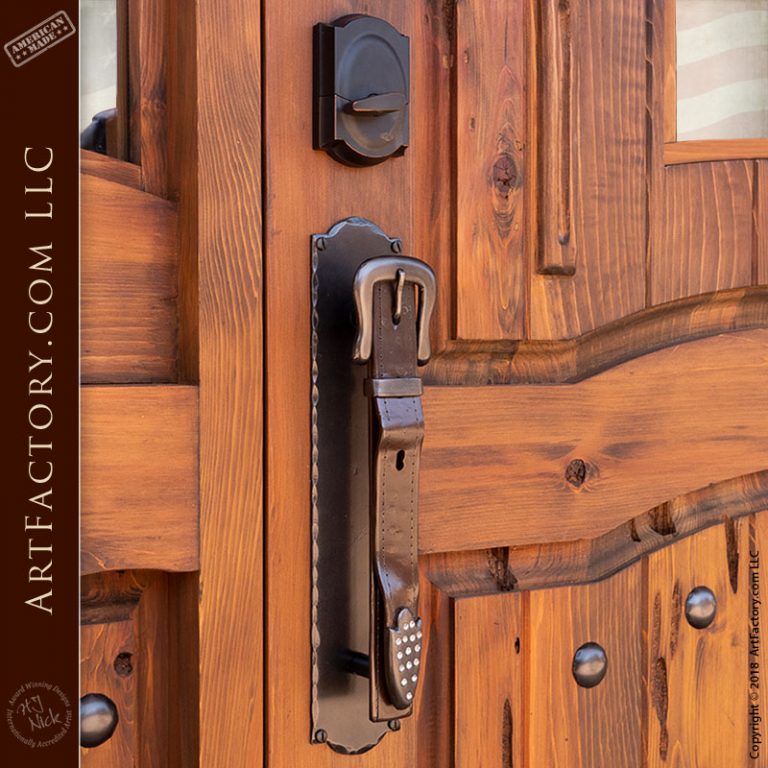 Western Grand Entrance Door: Master Hand Carved Custom Design