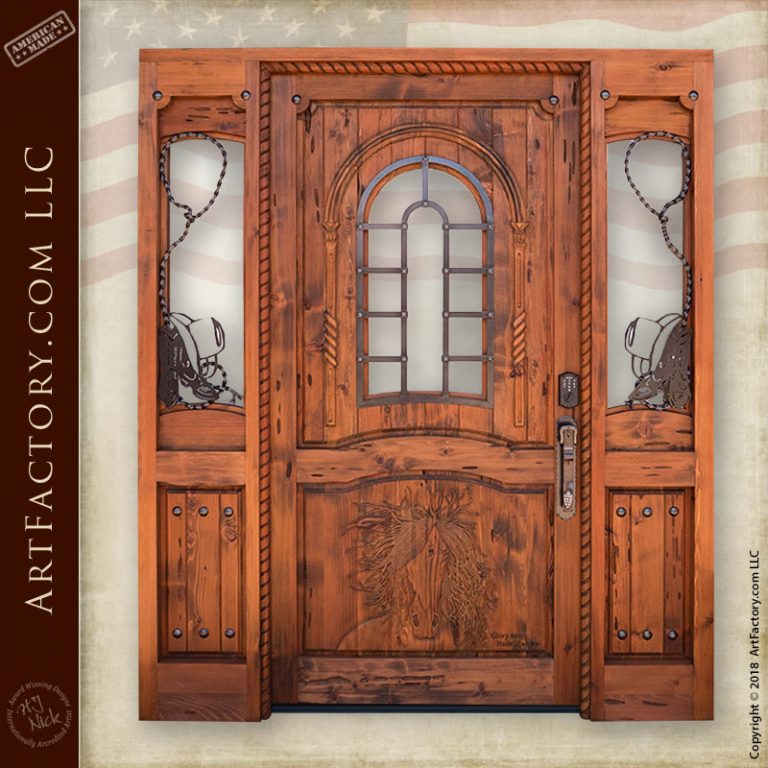 Western Style Doors: Hand Forged Fine Art Custom Hardware