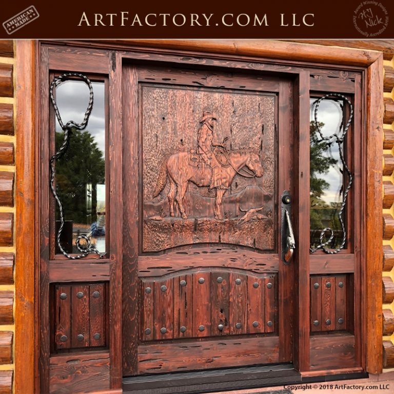 Western Style Doors: Hand Forged Fine Art Custom Hardware