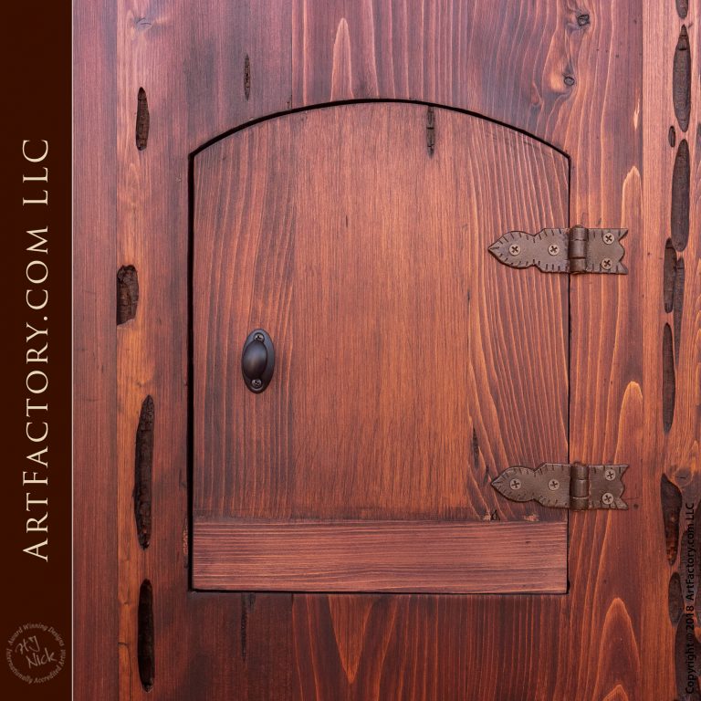 Classic Wooden Speakeasy Door: Original Design By Artist H.J. Nick