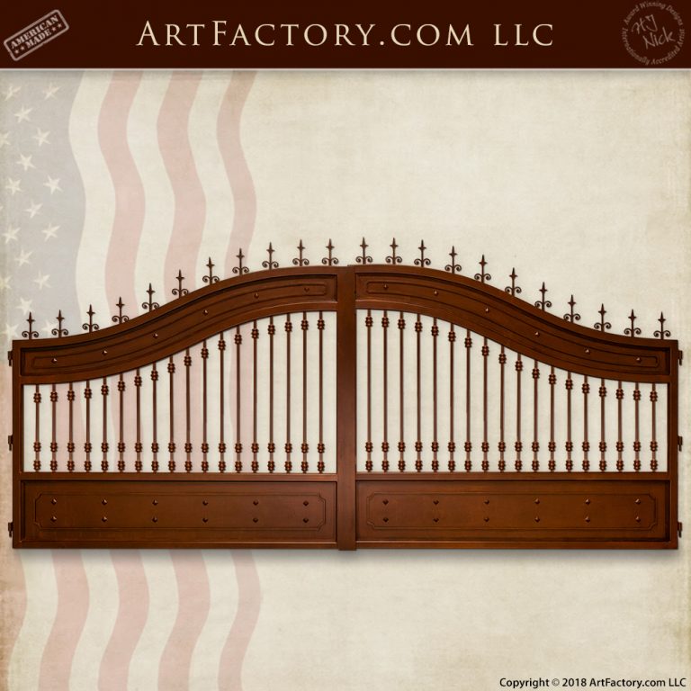 Custom Mansion Entrance Gate: An H.J. Nick Original Fine Art Design