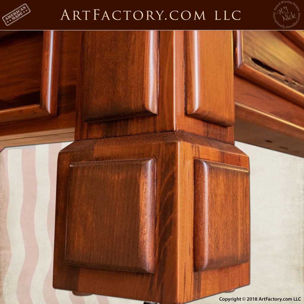Hand Carved Personalized Bed: French Inspired Design By Artist H.J. Nick