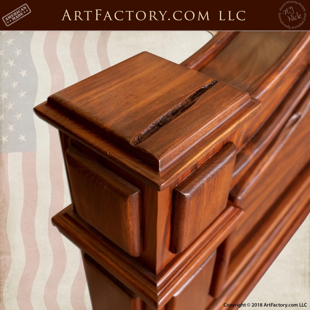 Hand Carved Personalized Bed: French Inspired Design By Artist H.J. Nick