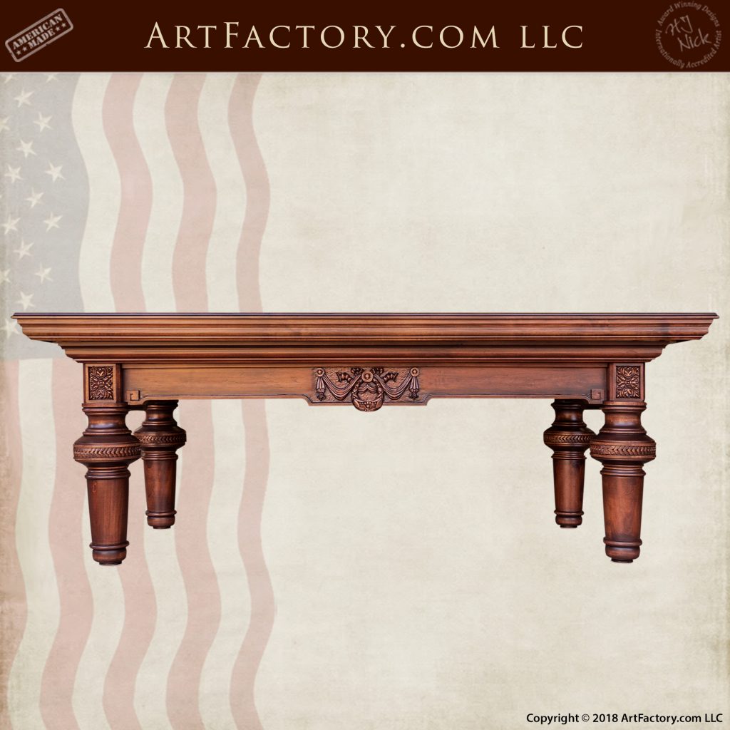 Custom Hand Carved Carom Table: An Original Design By Artist H.J. Nick