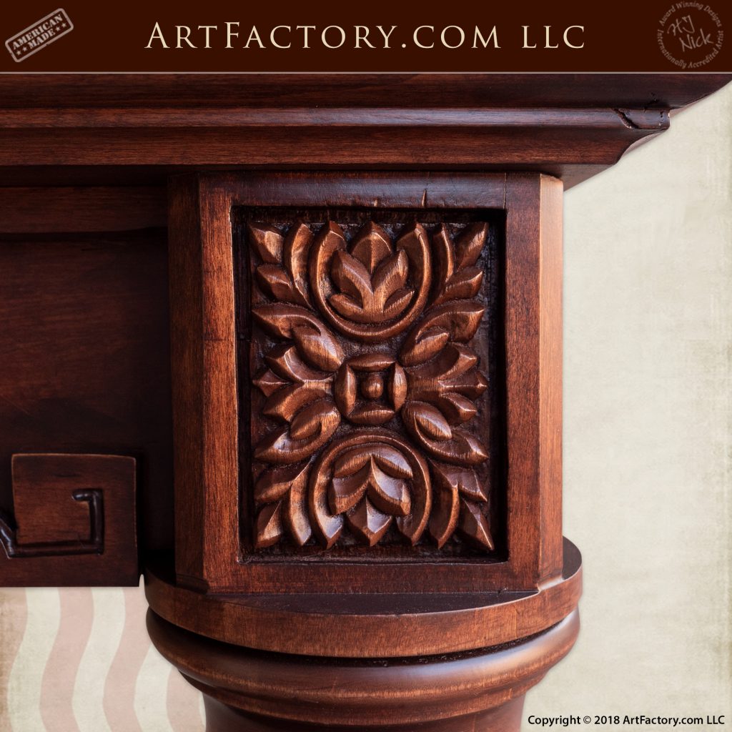 Custom Hand Carved Carom Table: An Original Design By Artist H.J. Nick