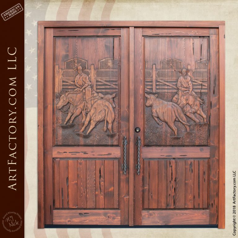 Western Style Doors: Hand Forged Fine Art Custom Hardware