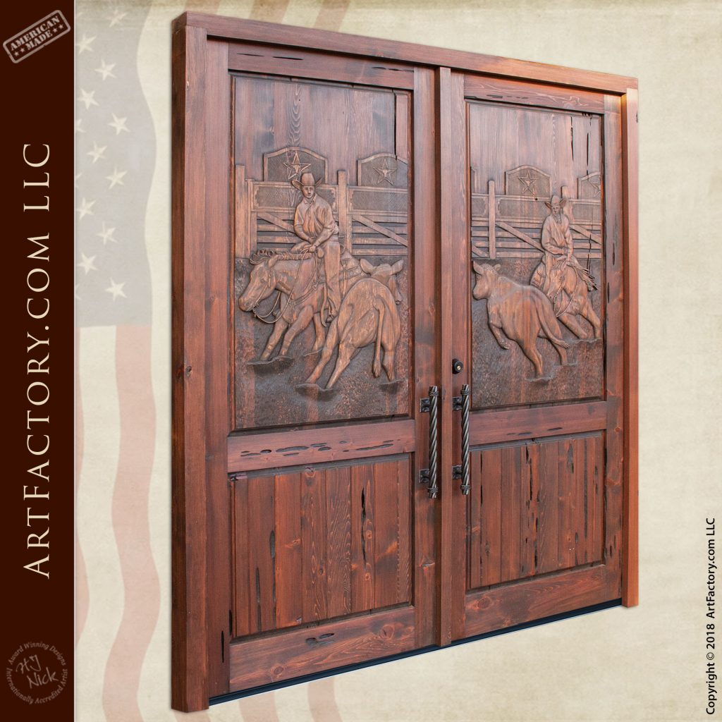 Hand Carved Rodeo Doors: Fine Art By The Hands Of One Master Carver