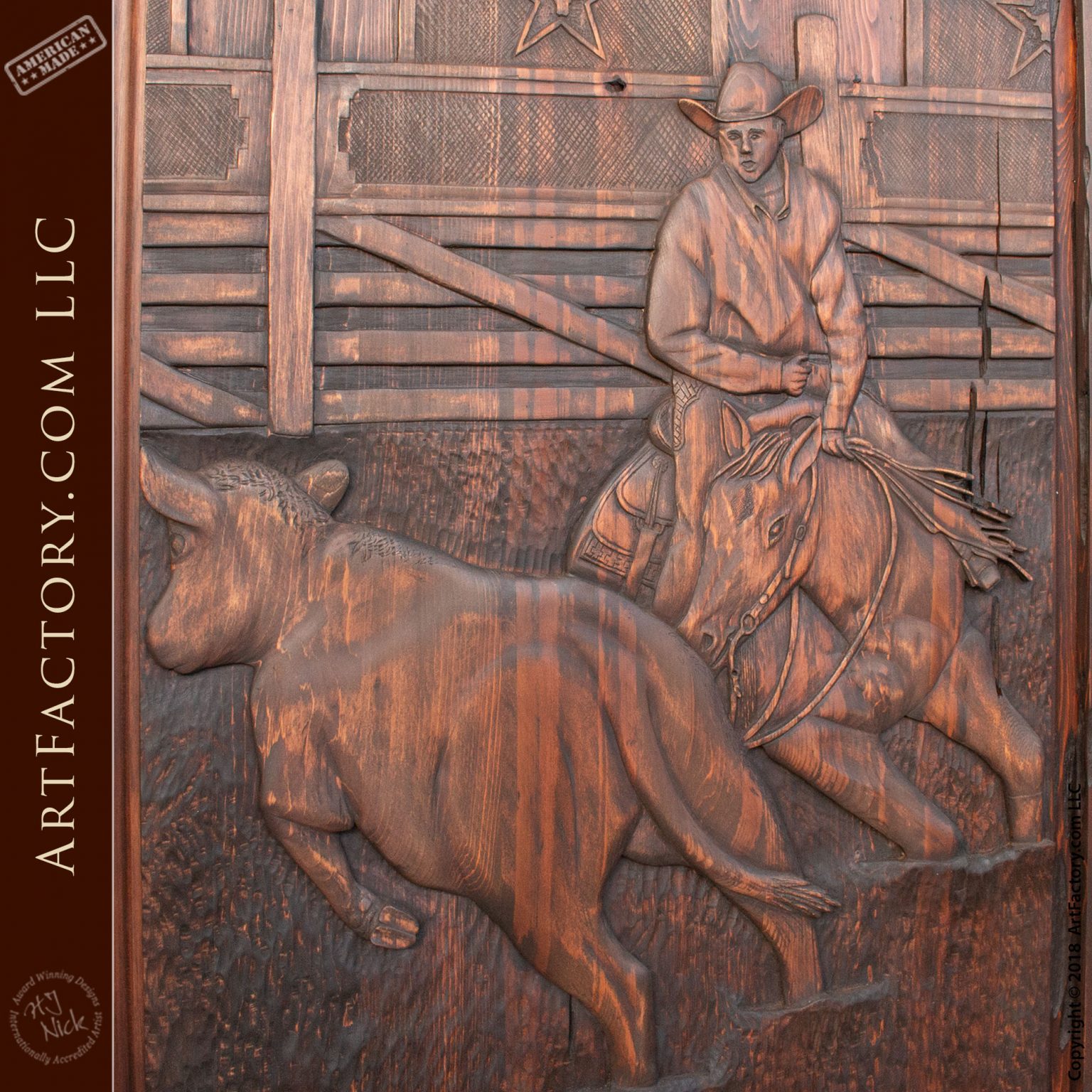 Hand Carved Rodeo Doors: Fine Art By The Hands Of One Master Carver