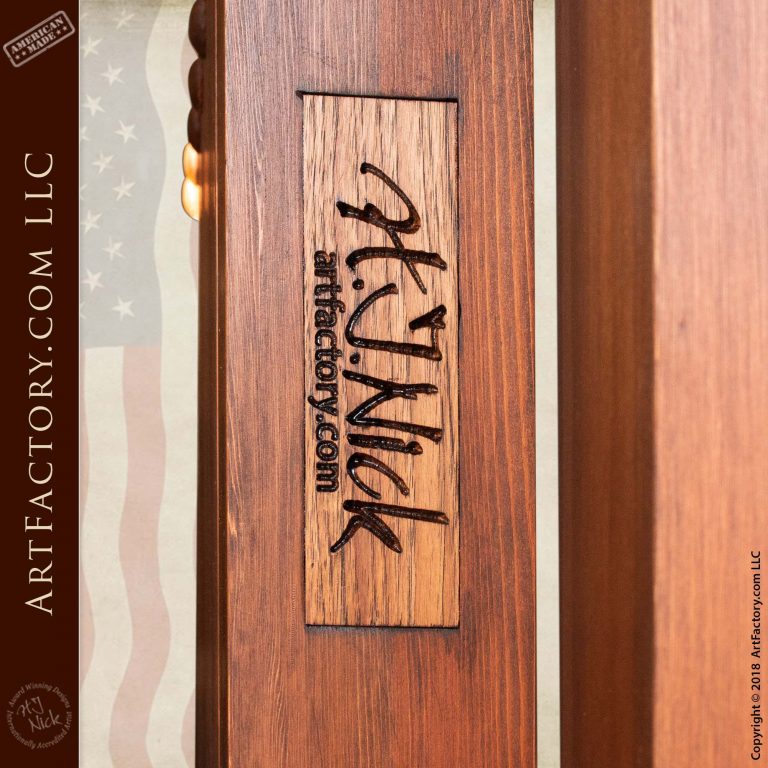 Wooden Nautical Theme Door: With Genuine Ship's Porthole Window