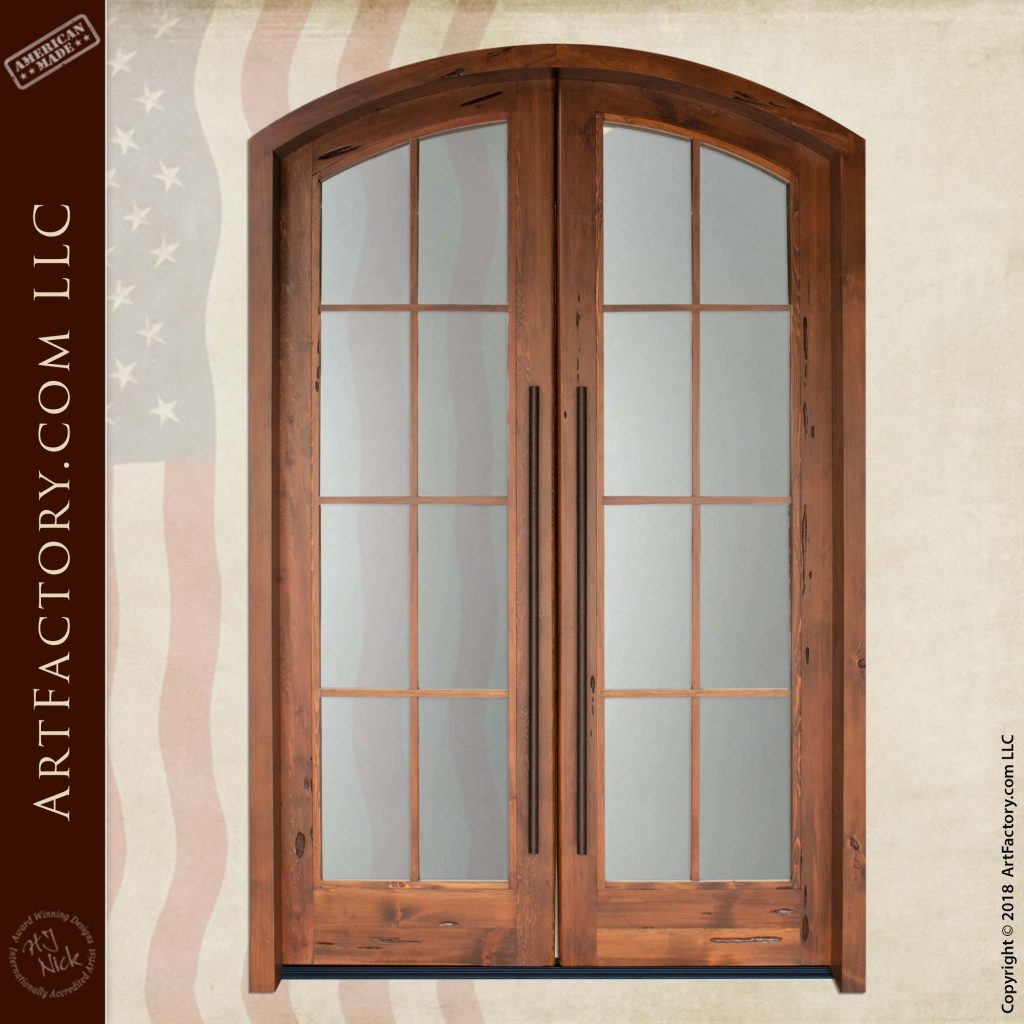 Custom Astronomy Theme Door: Crescent Moon Window & Rocket Handle