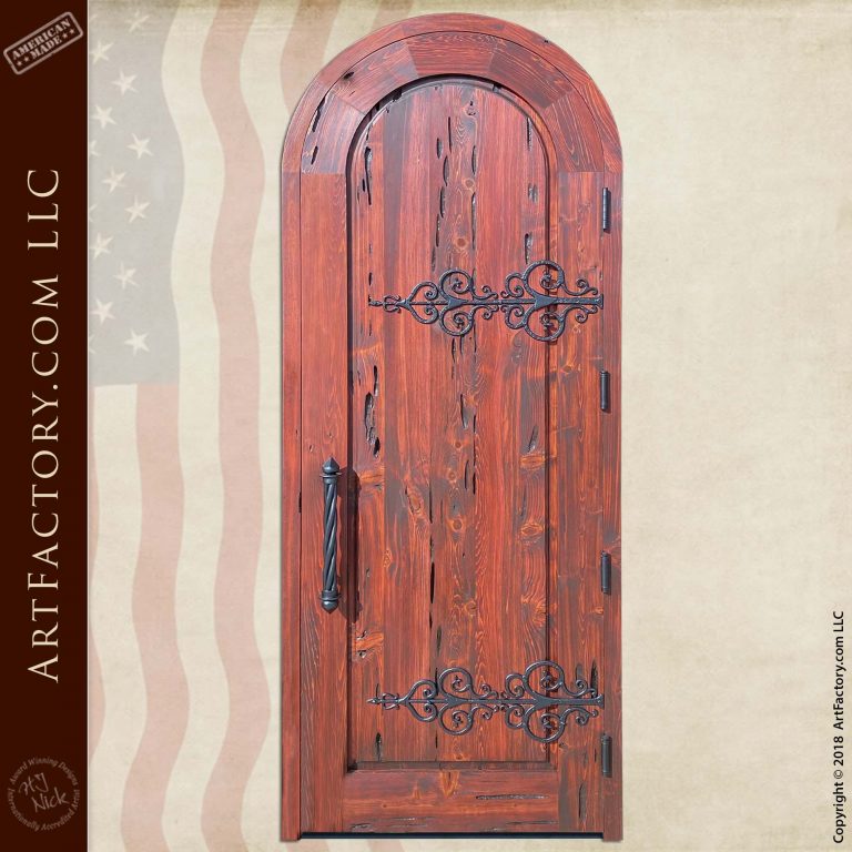 Custom Wood Panel Door: Master Handcrafted With Accent Side Panels