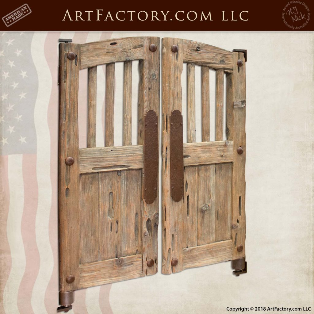 Old West Saloon Door: Custom Handmade From Genuine Solid Wood