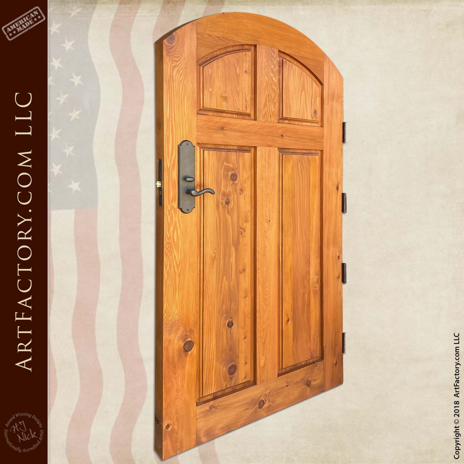 Custom Wood Courtyard Gate: Master Handcrafted, Guaranteed Forever