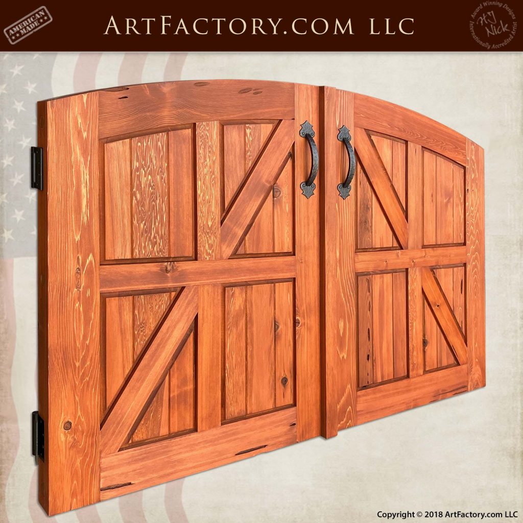 Double Courtyard Gates: Master Handcrafted From Genuine Solid Timber