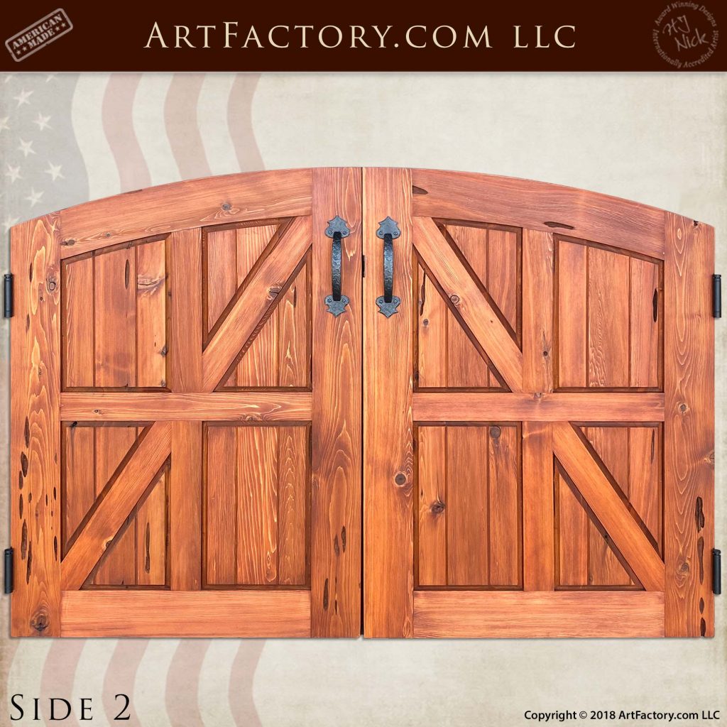 Double Courtyard Gates: Master Handcrafted From Genuine Solid Timber