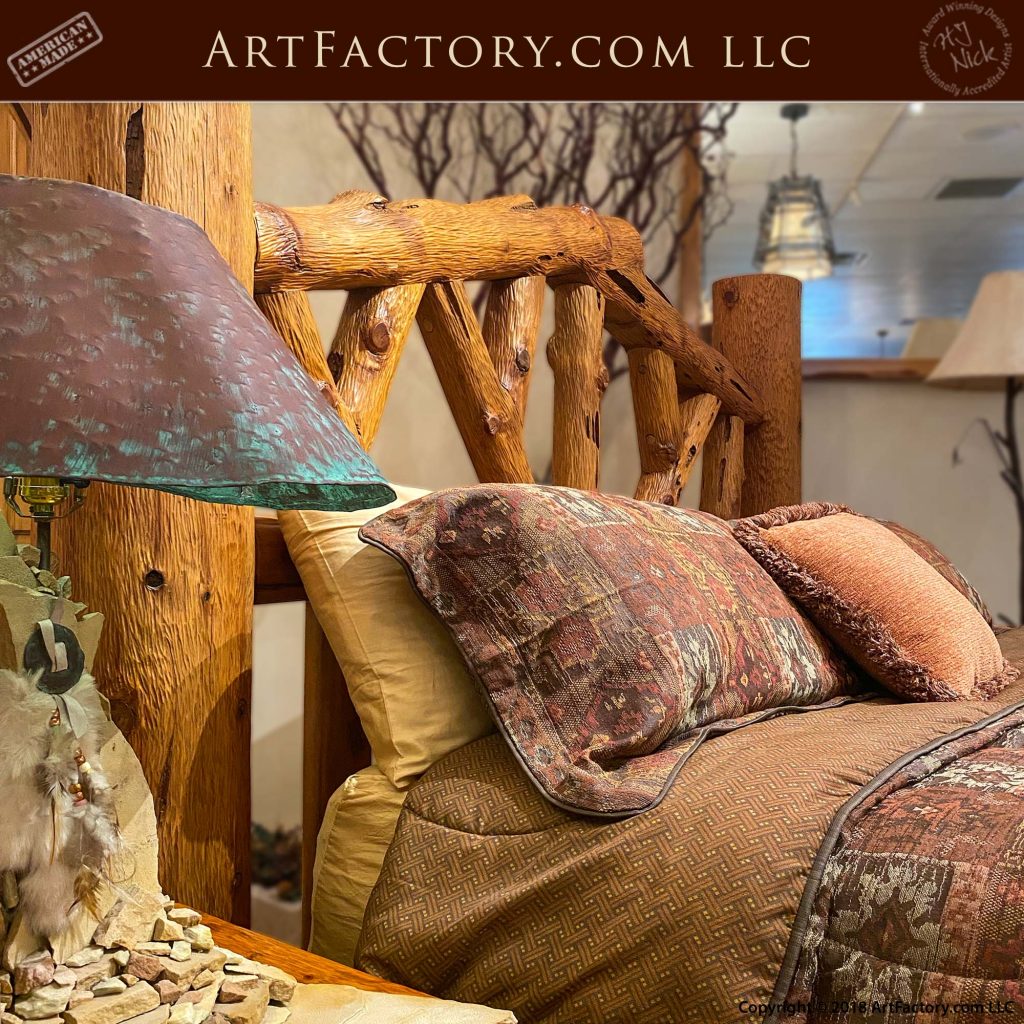 Hand Carved Walnut Bed: Fine Art Wood Carvings By Master Craftsmen