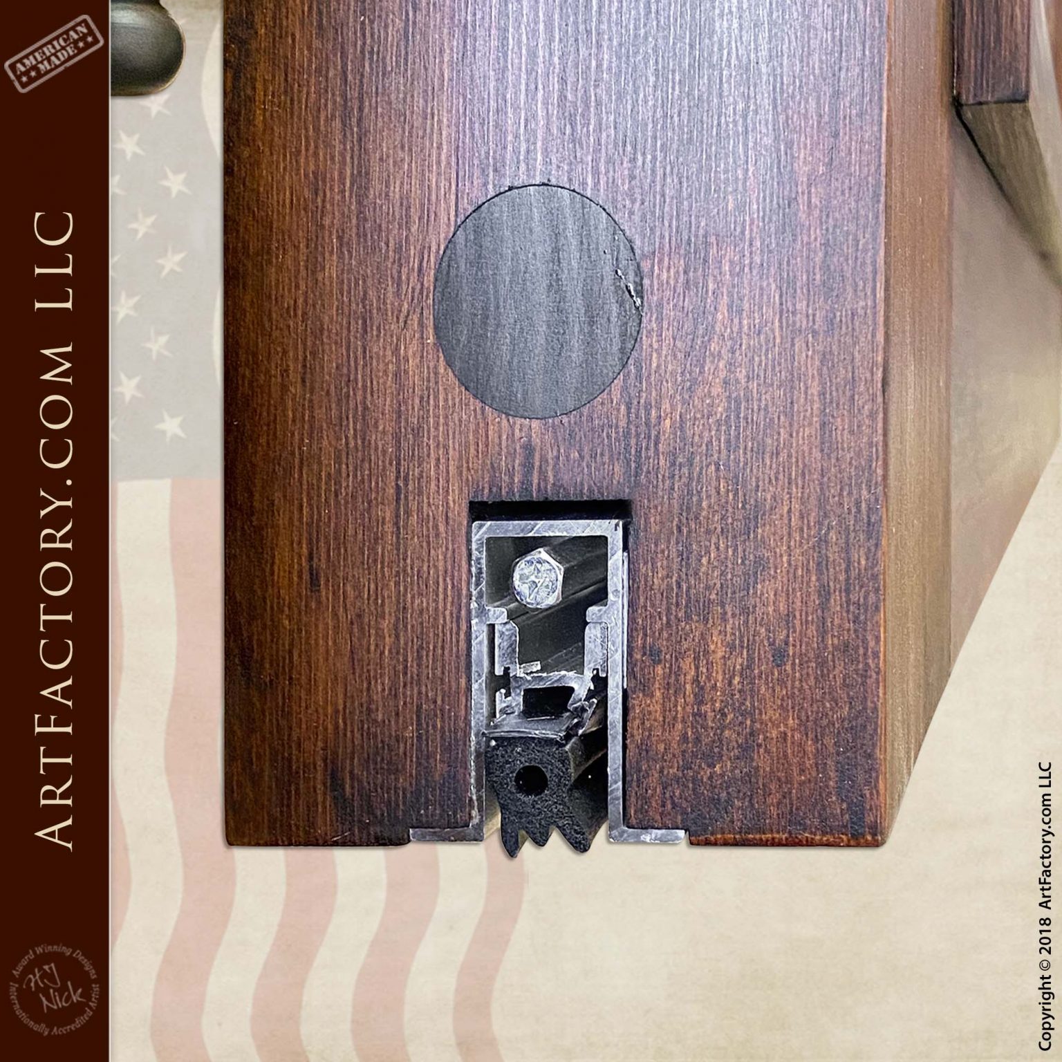 English Crest Custom Door: World Class Fine Art Master Wood Carvings