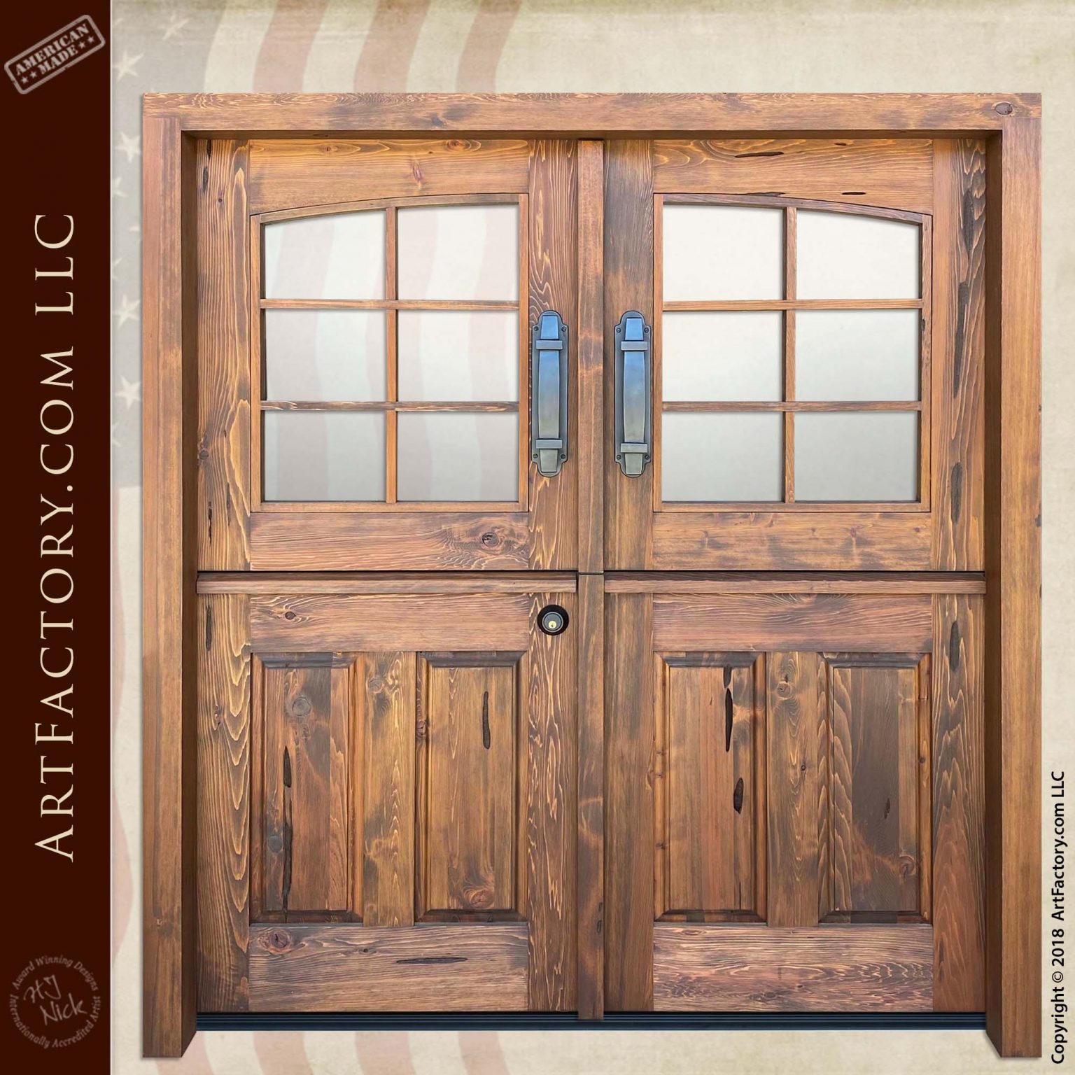 Custom Double Dutch Doors: Solid Wood Handmade By Master Craftsmen