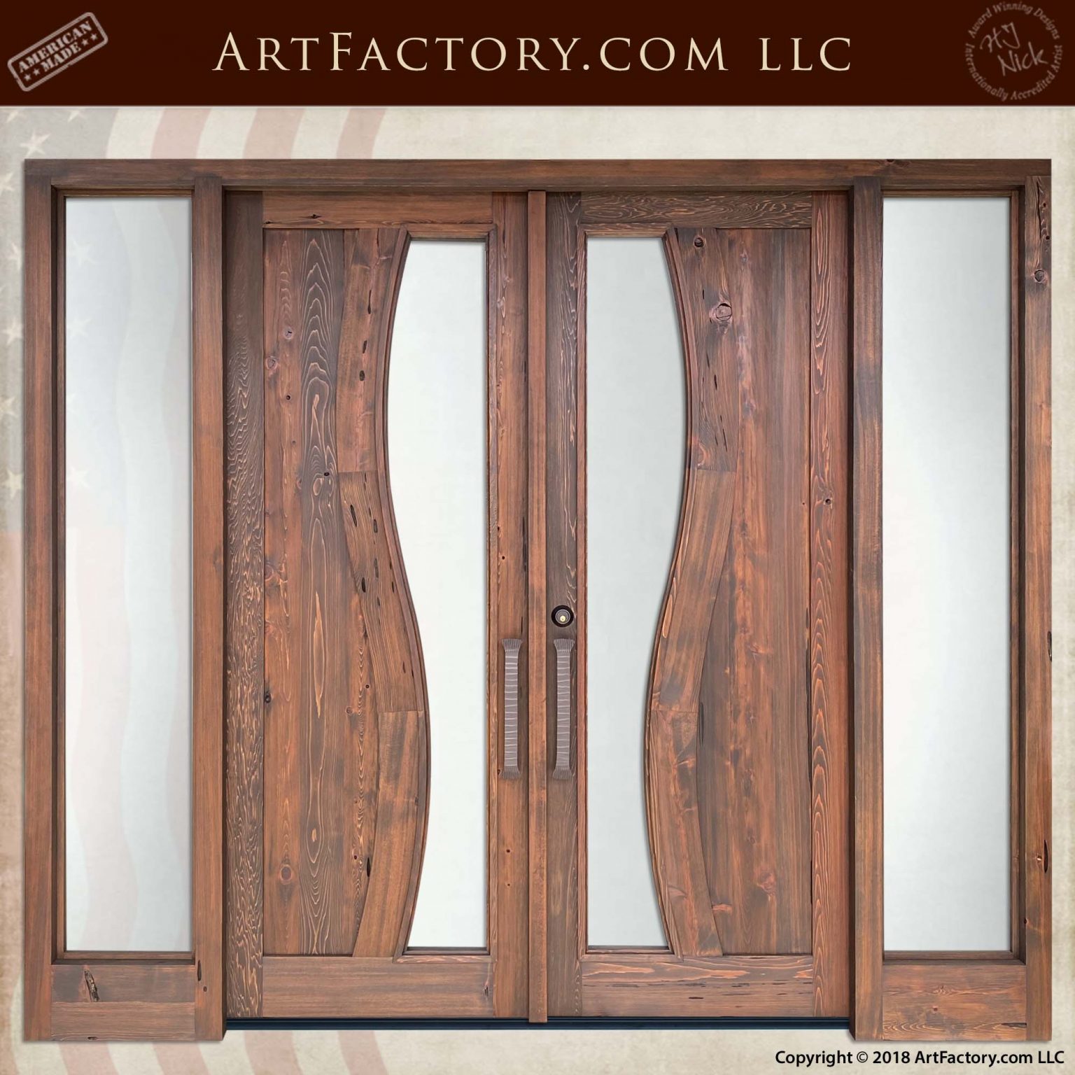 Contemporary Style Entrance Door: Modern Design With Sidelights