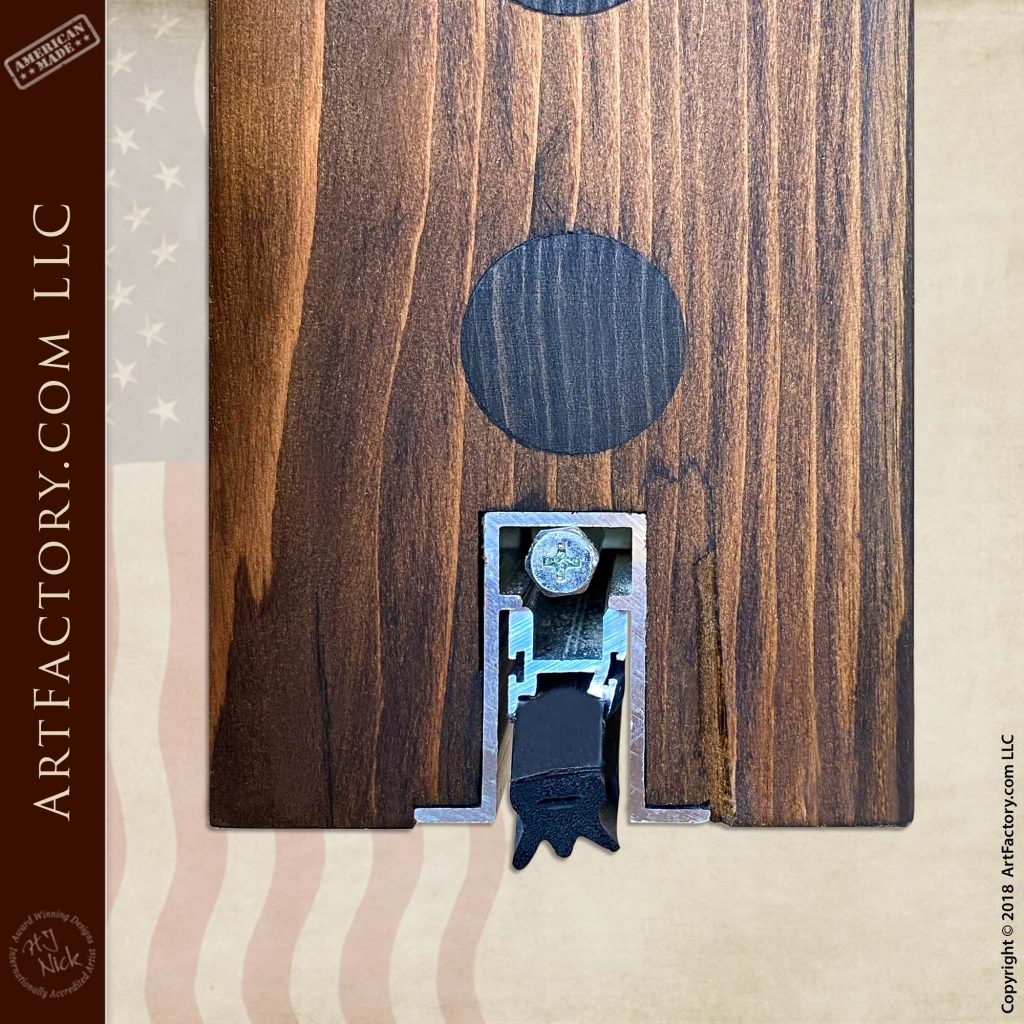 Custom Astronomy Theme Door: Crescent Moon Window & Rocket Handle