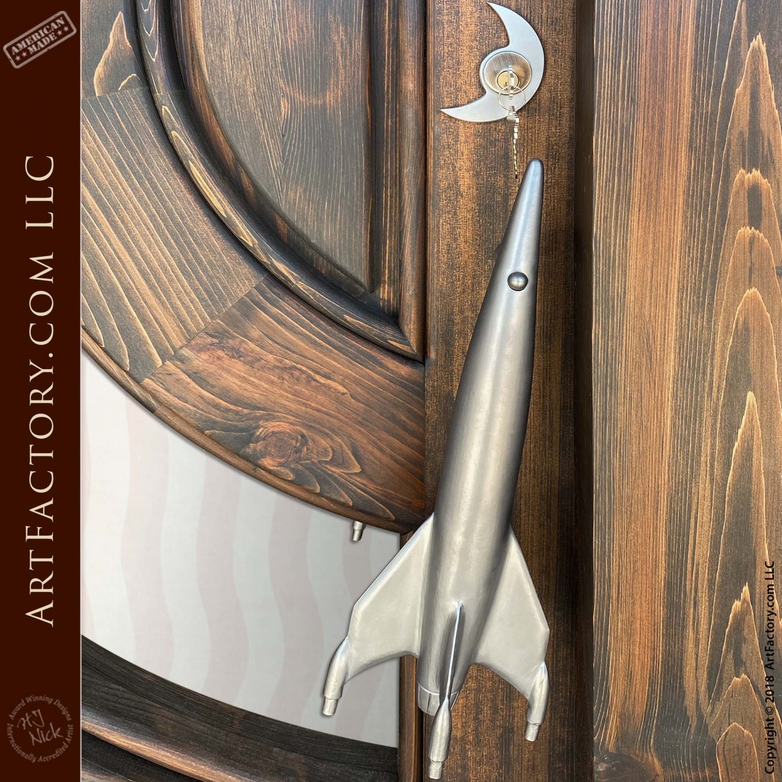 Custom Rocket Door Handle: Design Inspired By Classic Science Fiction
