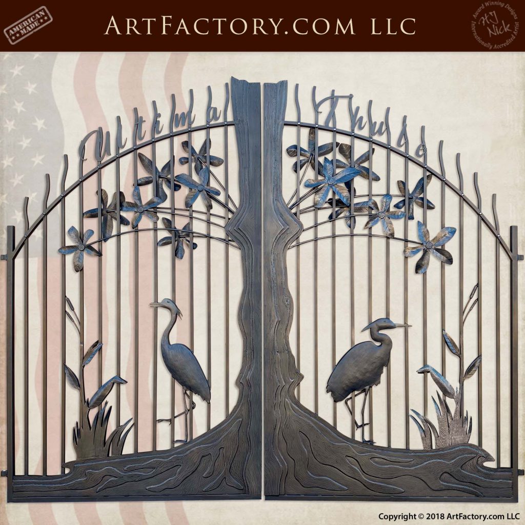 Wrought Iron Gates: Fine Art Custom Hand Forged Iron Gates