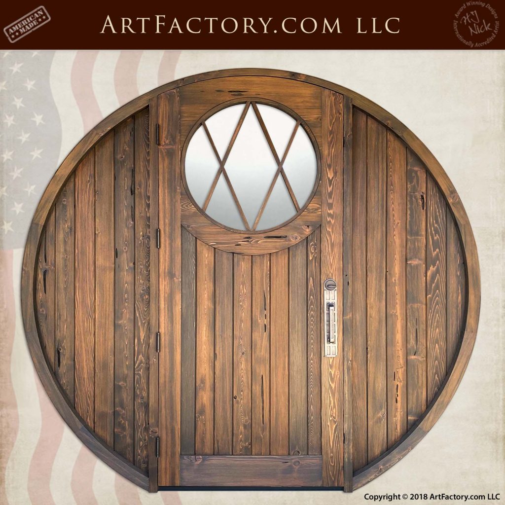 Custom Round Hobbit Door: Fine Art Entrance In Celebration Of Tolkien