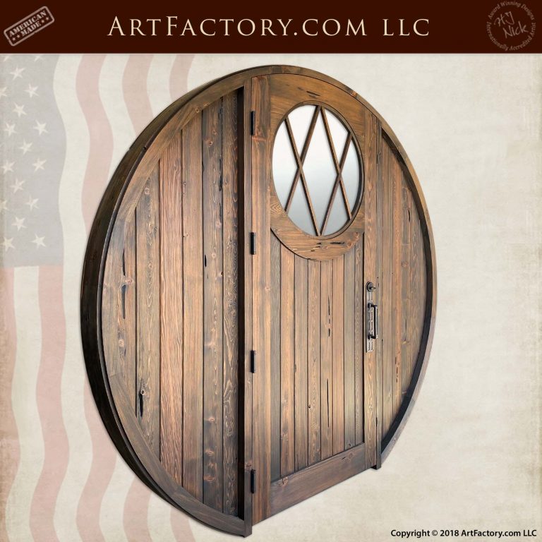 Custom Round Hobbit Door: Fine Art Entrance In Celebration Of Tolkien