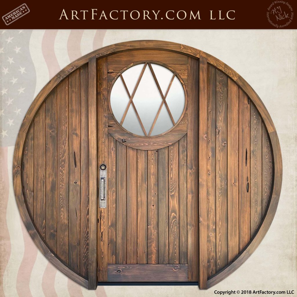 8 Panel Custom Door: Contemporary Fine Art Solid Wood Entrance