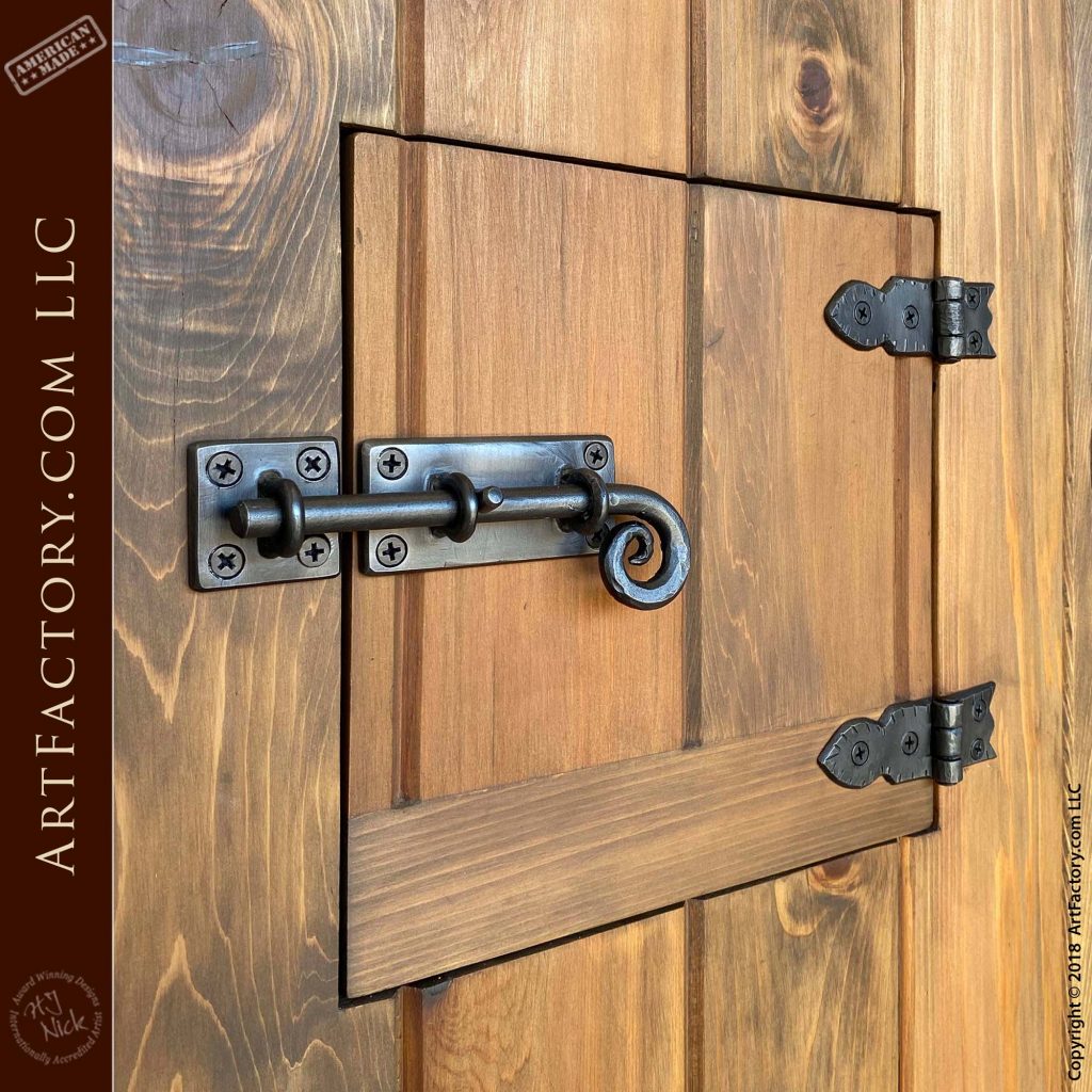 Custom Tudor Arch Door: Vertical Plank Solid Wood Construction