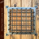 Custom Tudor Arch Door: Vertical Plank Solid Wood Construction