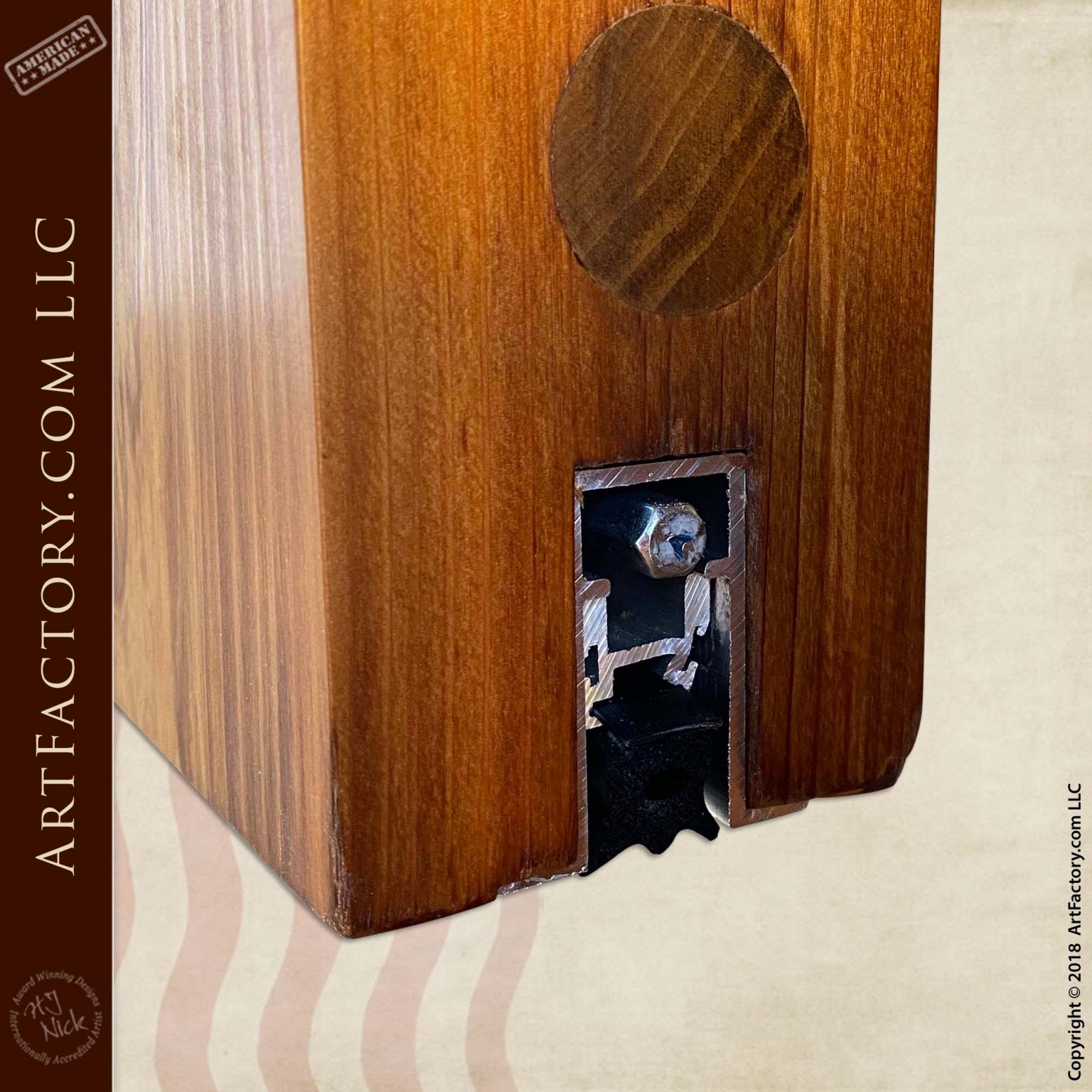 Custom Fly Fishing Door: Master Hand Carved Solid Wood Entrance