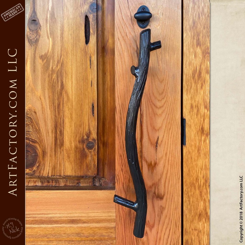 Custom Fly Fishing Door: Master Hand Carved Solid Wood Entrance