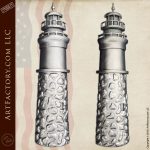 Custom Lighthouse Door Pulls: Fine Art Blacksmith Hand Forged Handles