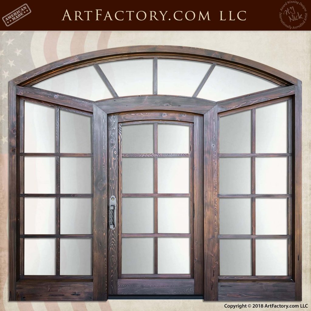 8 Panel Custom Door: Contemporary Fine Art Solid Wood Entrance