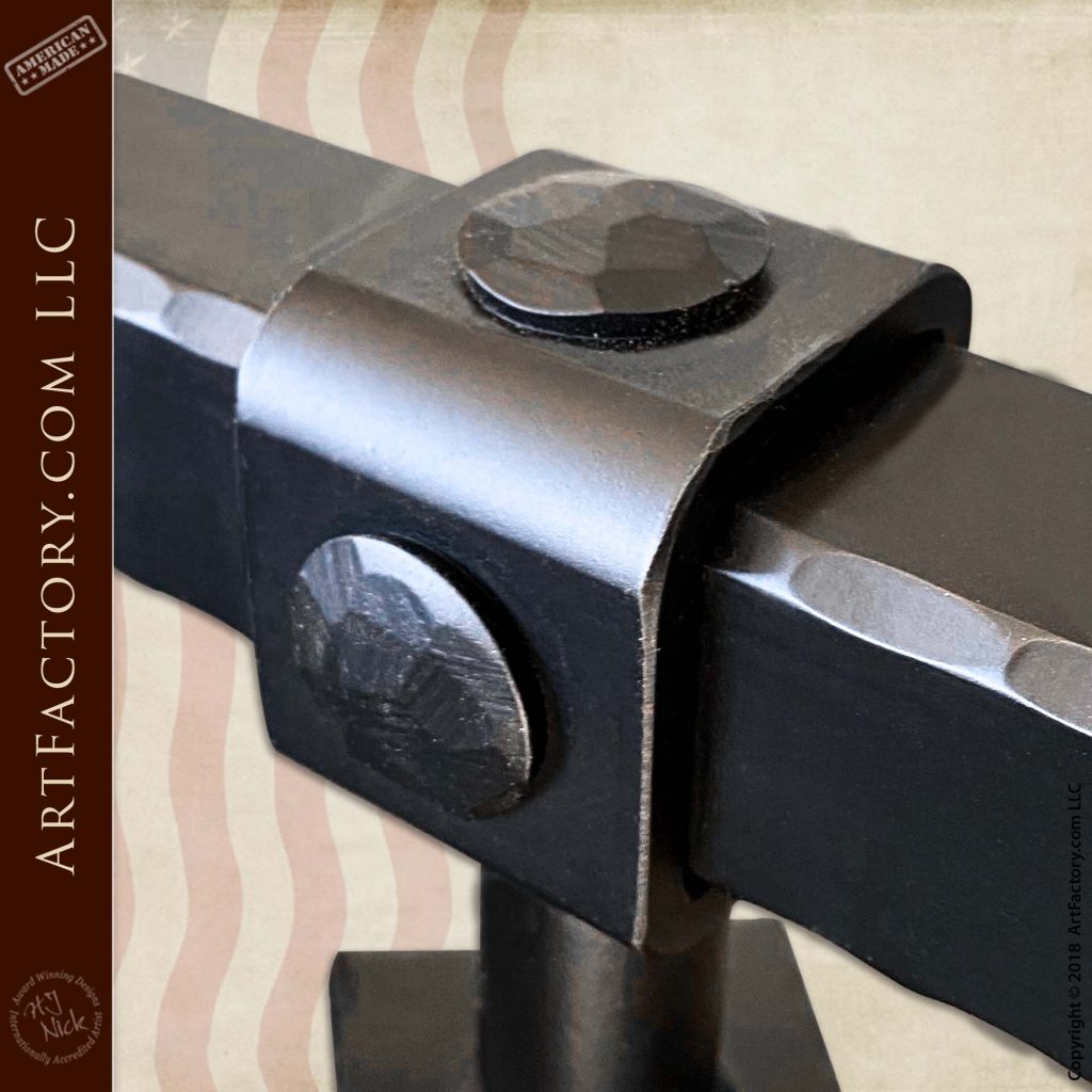 Custom Large Door Pulls: World Class Fine Art Solid Wrought Iron Handles