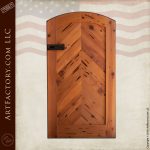 Solid Wood Gates: With Hand Forged Wrought Iron Hardware