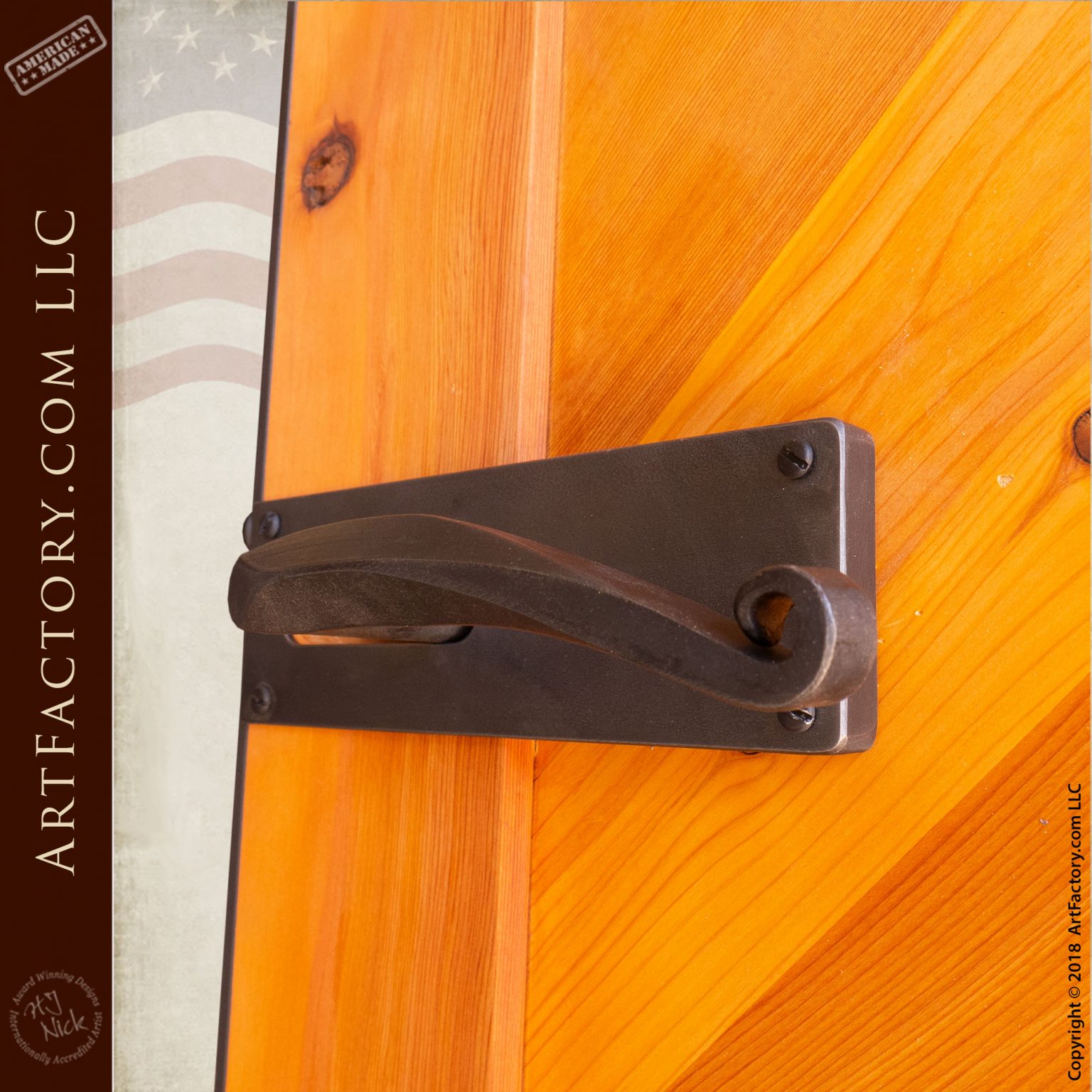 Diagonal Planked Garden Gate: Custom Handmade Genuine Solid Wood