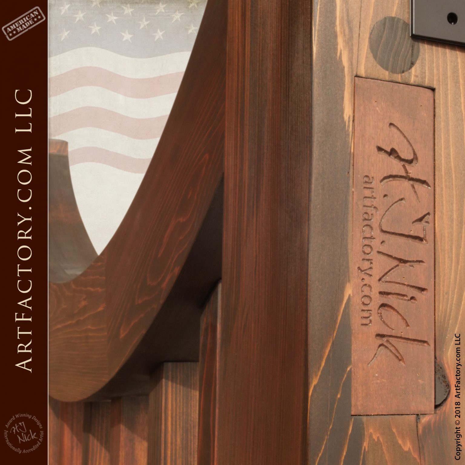 Inverted Arch Garden Gate: Solid Wood With Digital Keypad Lock