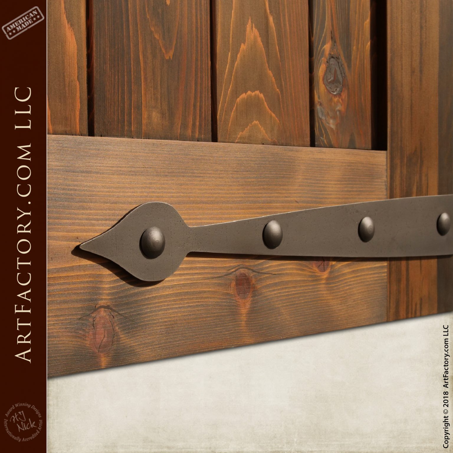 Inverted Arch Garden Gate: Solid Wood With Digital Keypad Lock