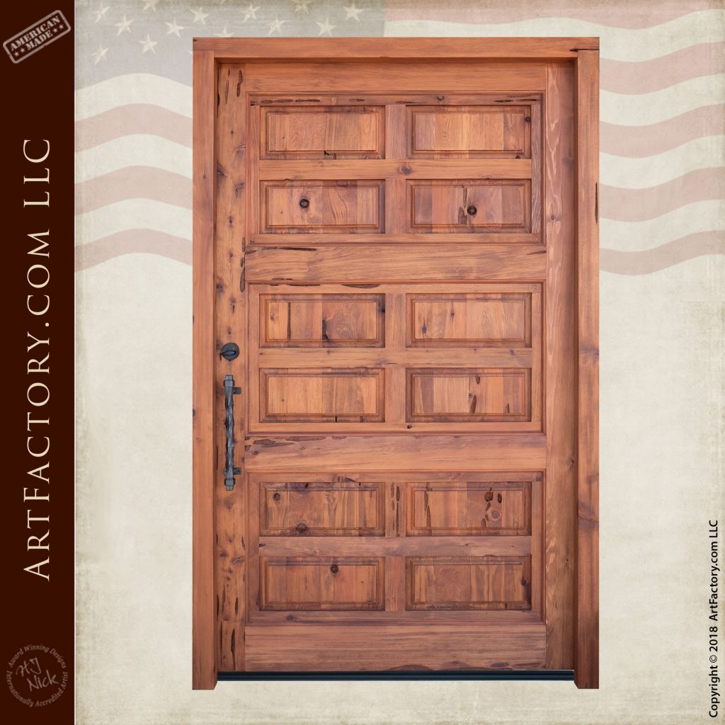 Raised Panel Castle Door: Custom Handmade By Master Craftsmen